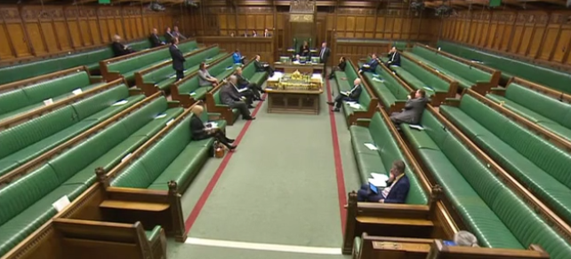 Near empty House of Commons debates HS2 for final time | Islington Tribune