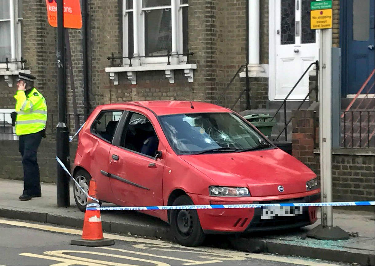 Man arrested on suspicion of attempted murder after ‘ramming police van ...