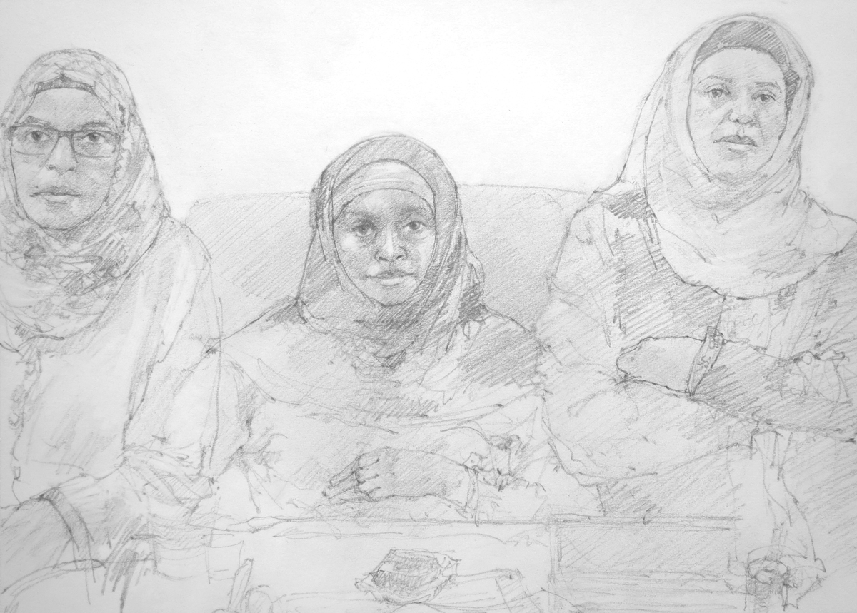 Hospital's artist in residence sketches portraits for cancer patients ...
