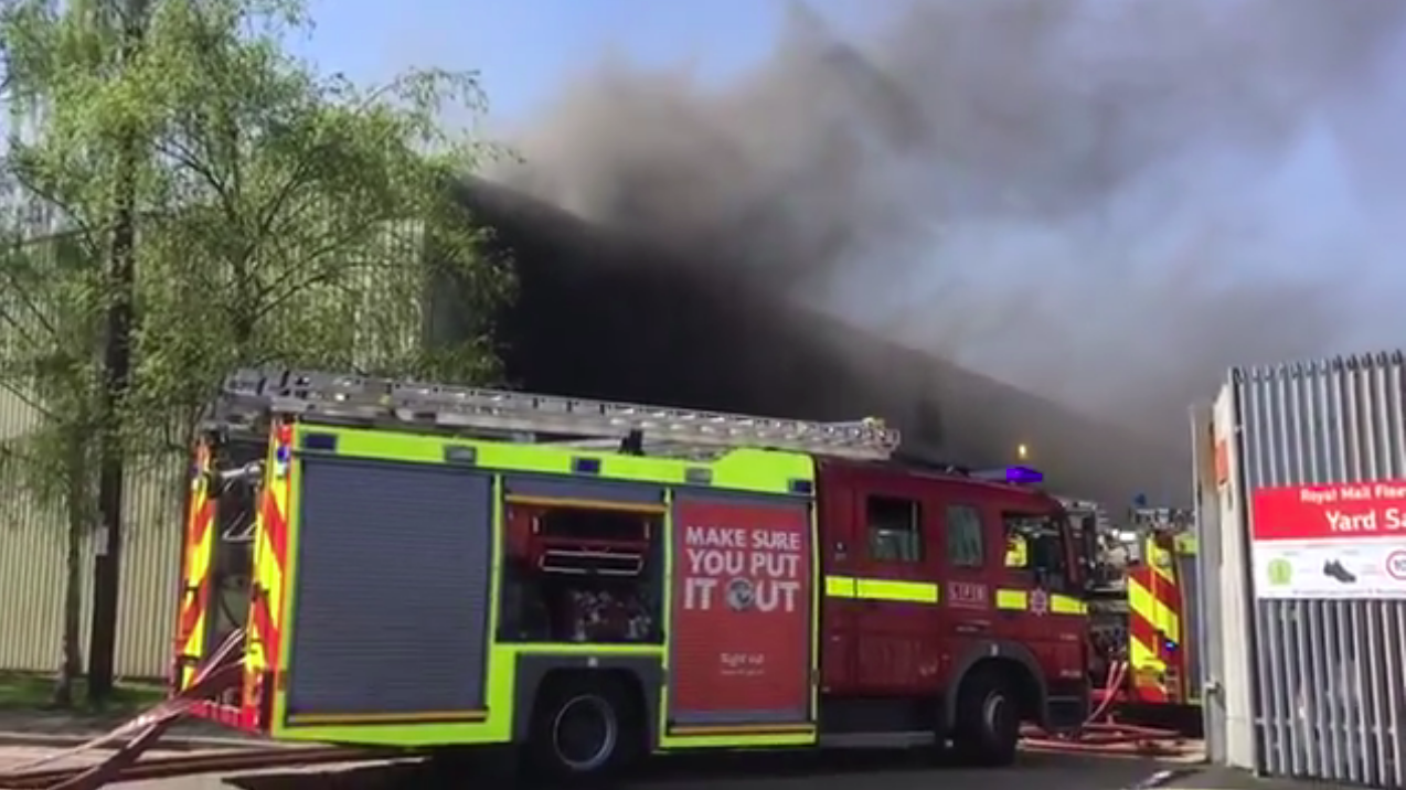 Fire at Royal Mail depot in Kentish Town | Islington Tribune