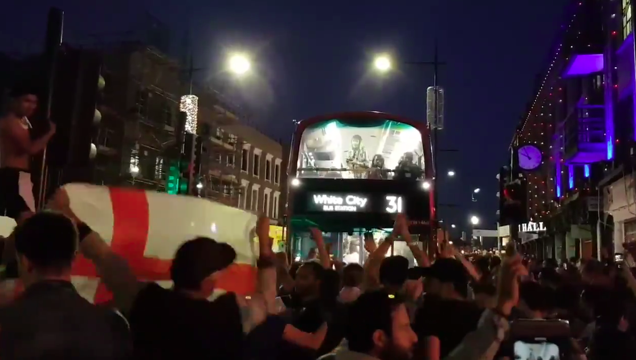 Riotous scenes in streets and bars of Camden as fans celebrate victory ...