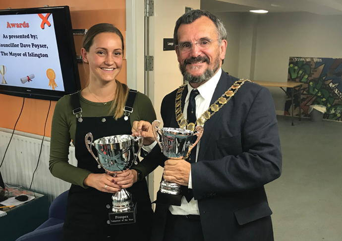 Skydivers swoop to pick up charity award | Islington Tribune