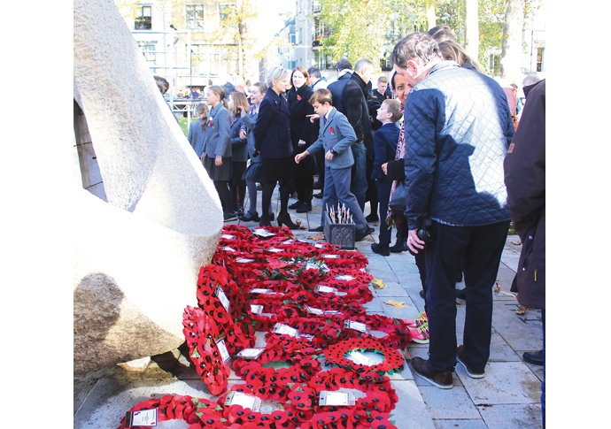 Wreathed in silence in memory of the fallen | Islington Tribune