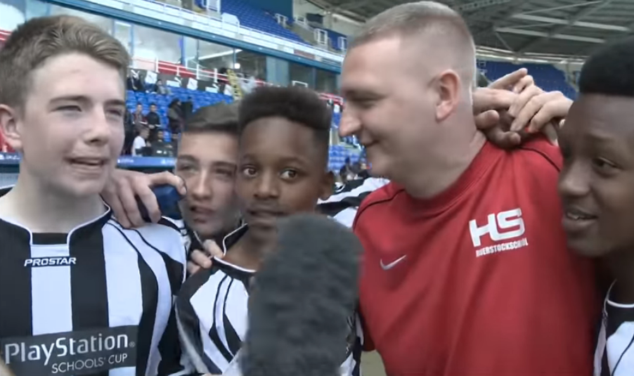 J'Neil Bennett scores first goal at news Spurs stadium as school friend ...