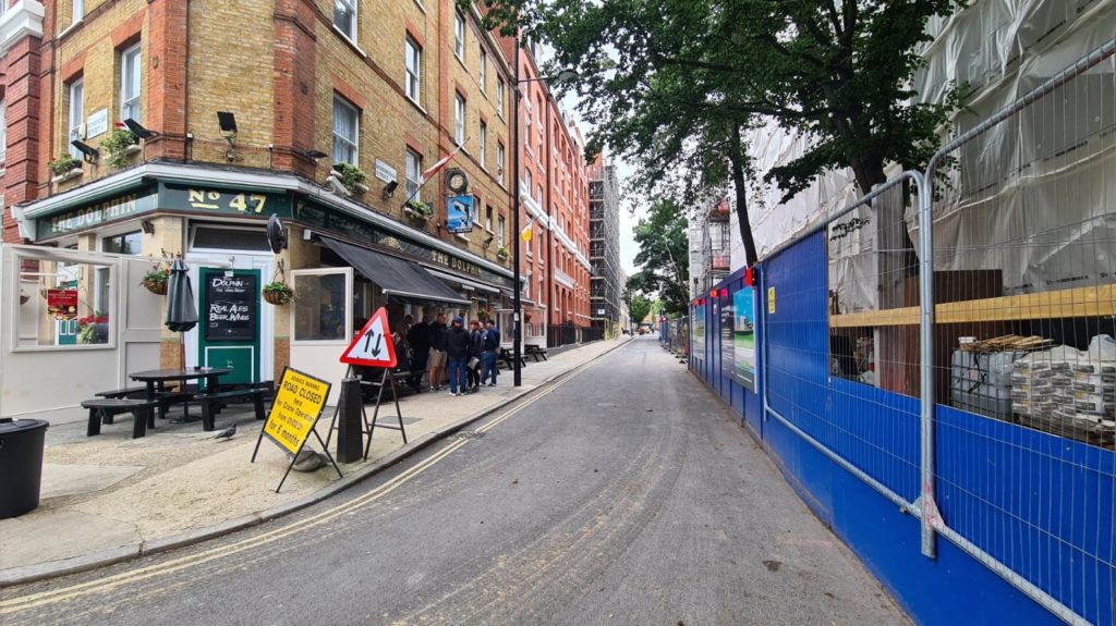 Dolphin pub: ‘And we get to stare at a big blue hoarding for next year ...